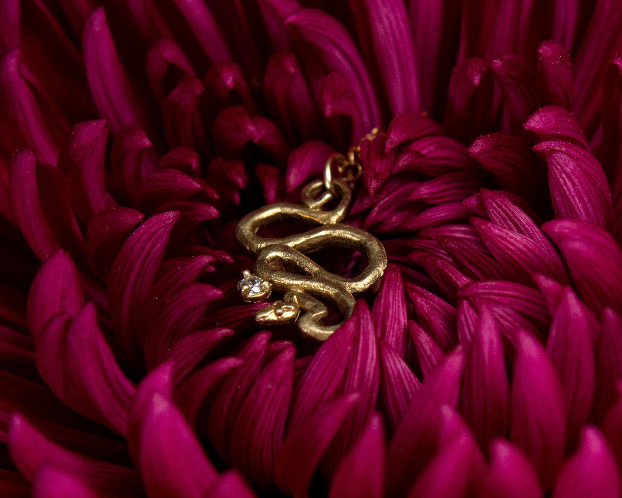 Snake's Whisper - Handmade 14k Gold Snake Necklace – Leah Hollrock Fine ...