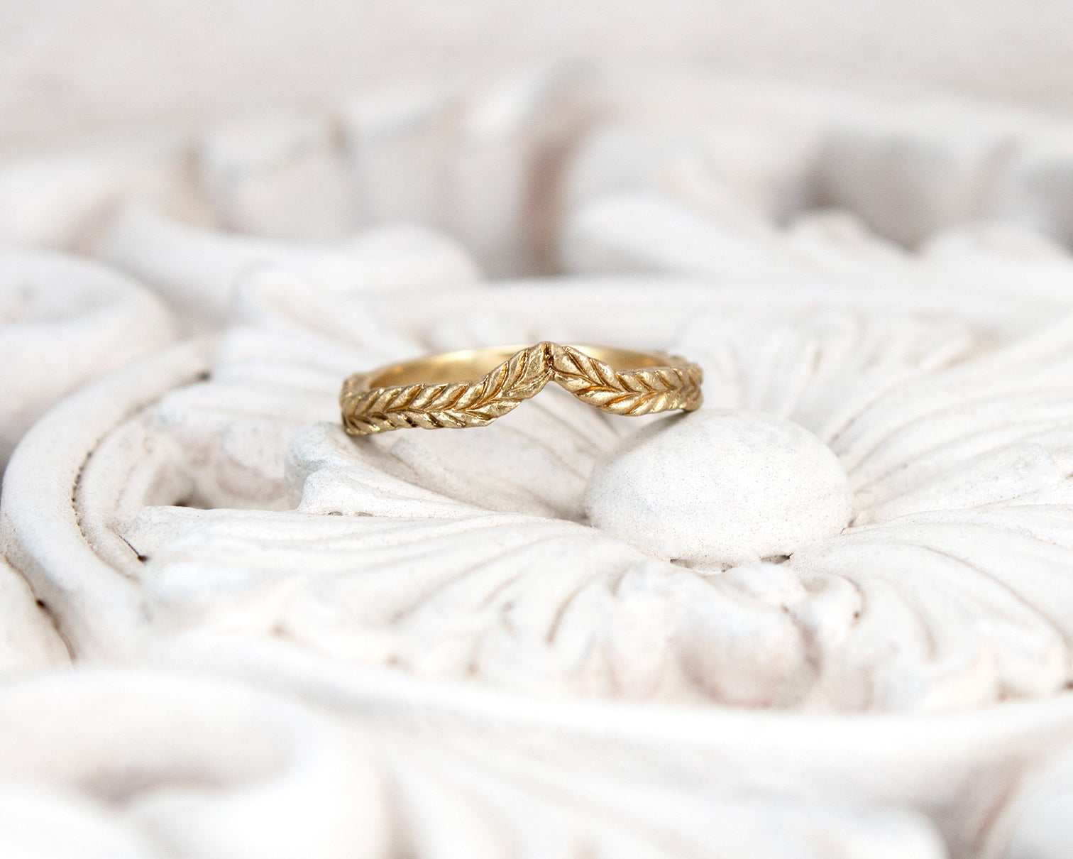 Laurel Wreath Ring: Handmade, Vine Wedding Band