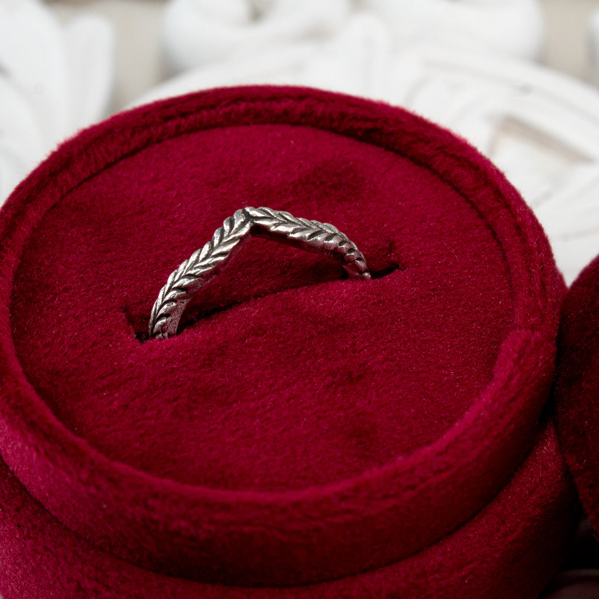Laurel Wreath Ring: Handmade, Sterling Silver Vine Ring