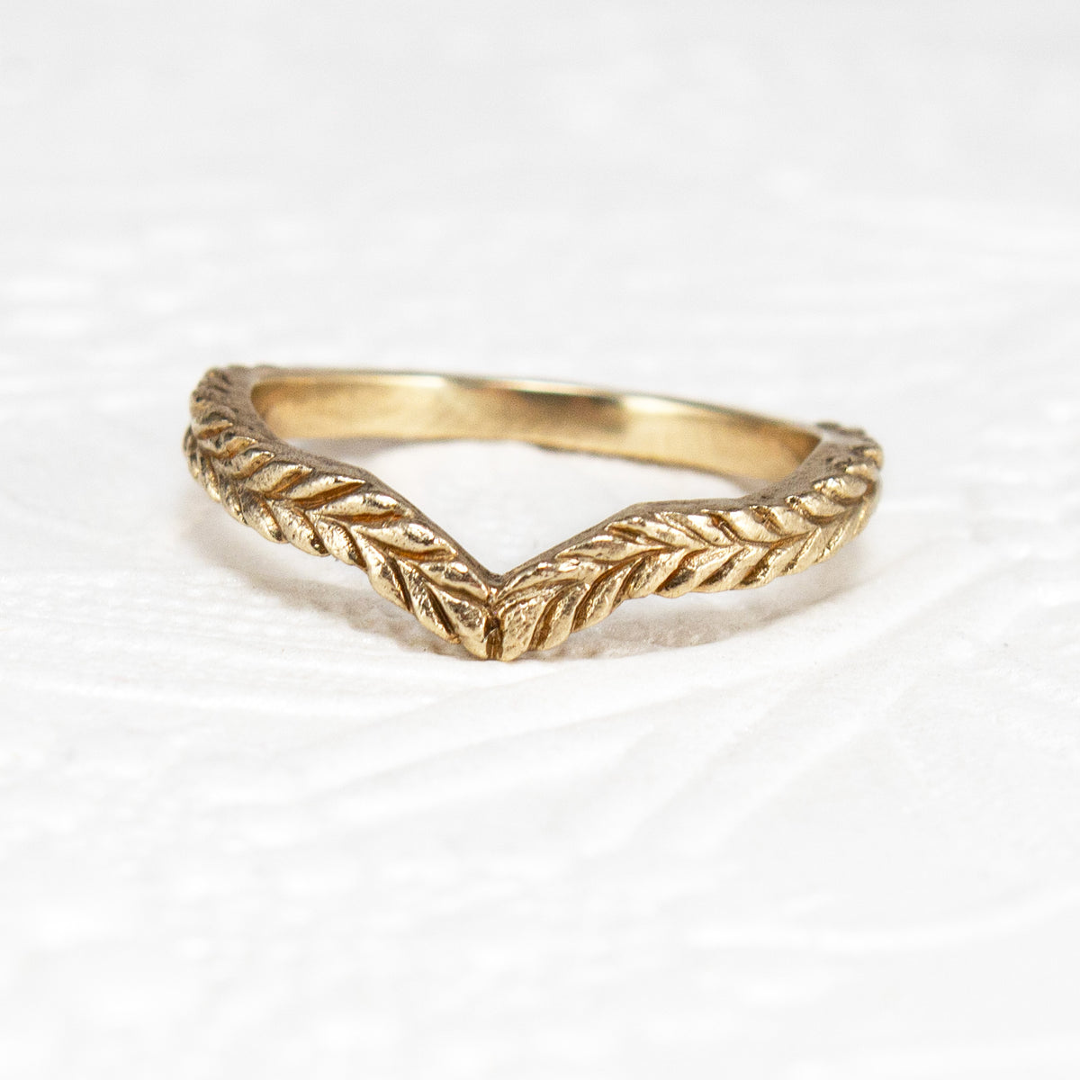 Laurel Wreath Ring: Handmade, Vine Wedding Band